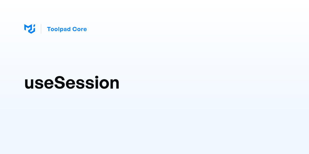 useSession - Toolpad Core