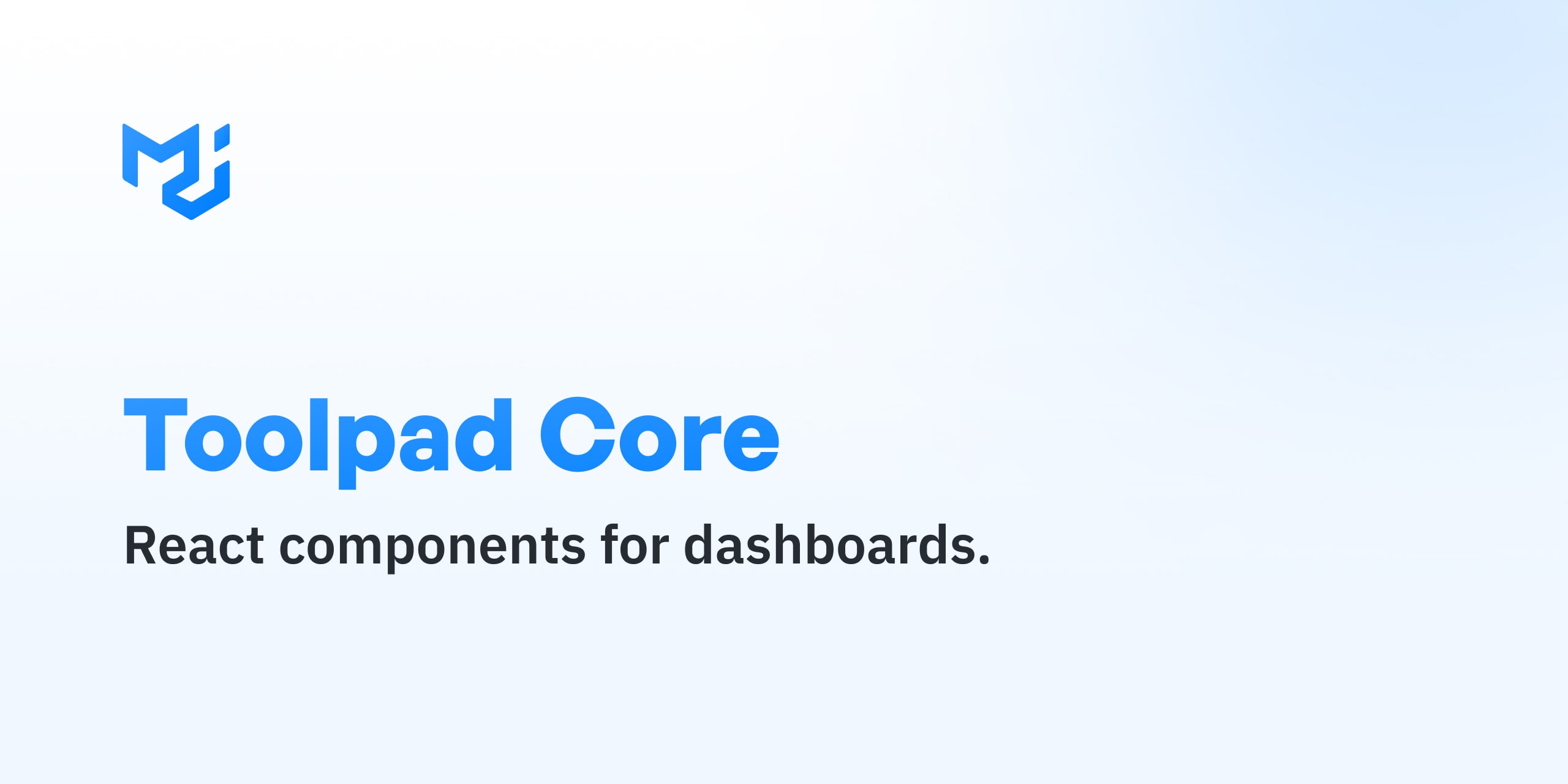 Toolpad Core: React components for dashboards